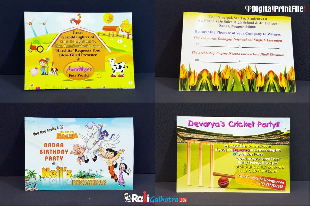 Invitation Card Designing - Digital Print File