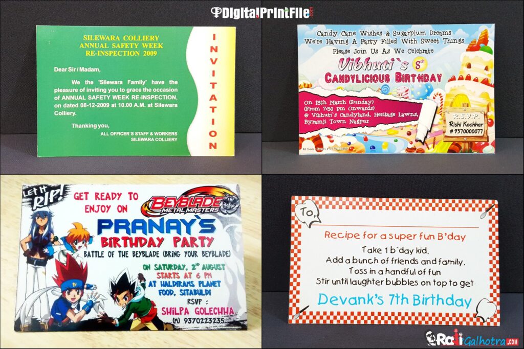 Invitation Card Designing - Digital Print File