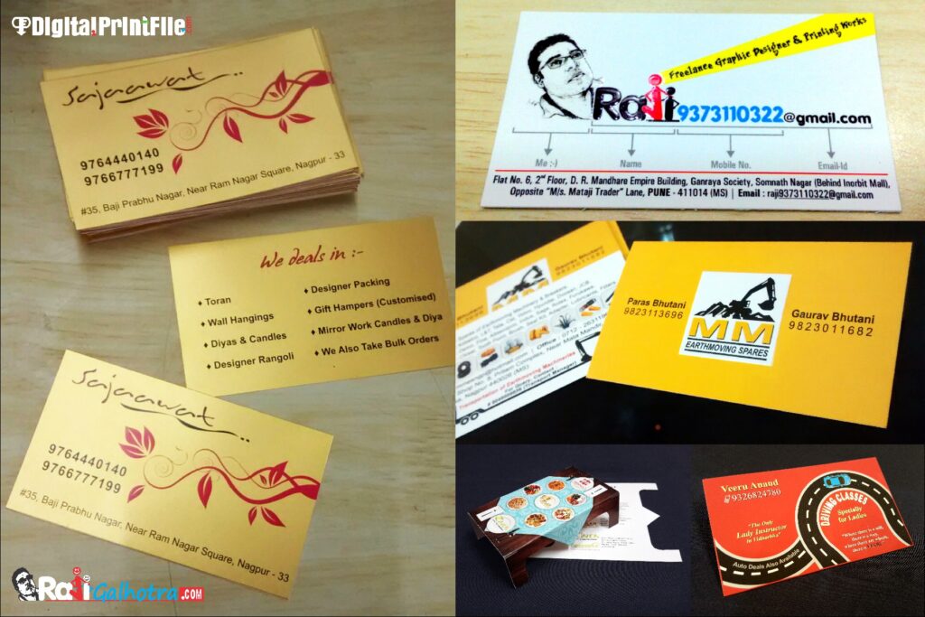 Visiting Card Designing - Digital Print File