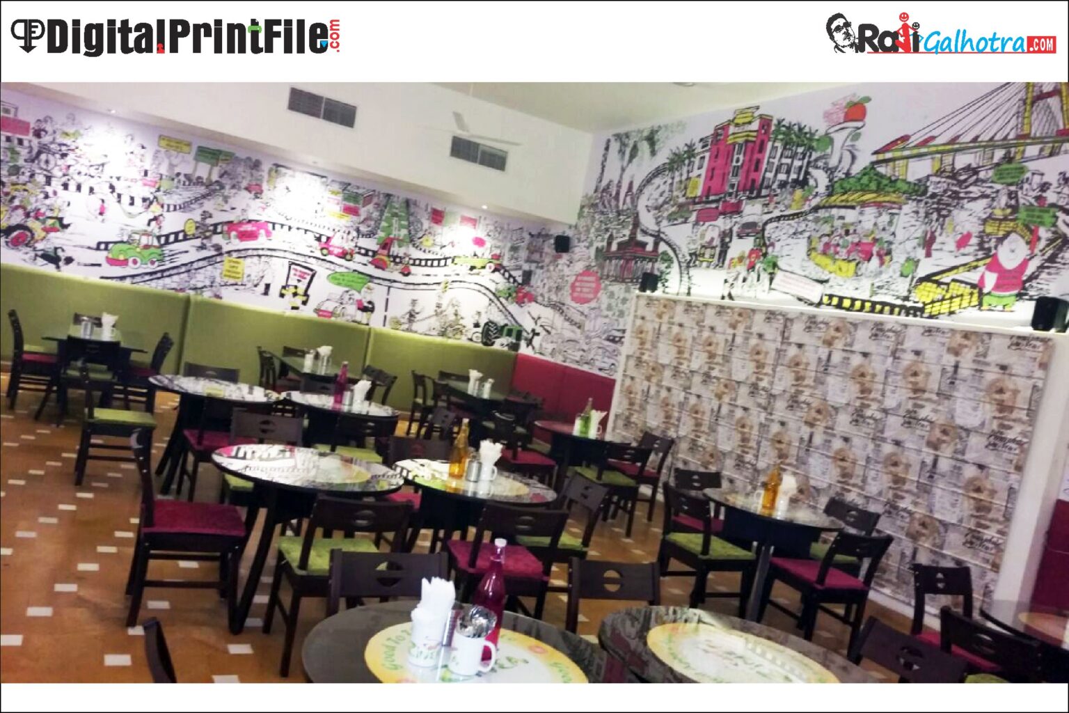 Big Wall Cartoon Caricature Digital Hand Drawing - Digital Print File