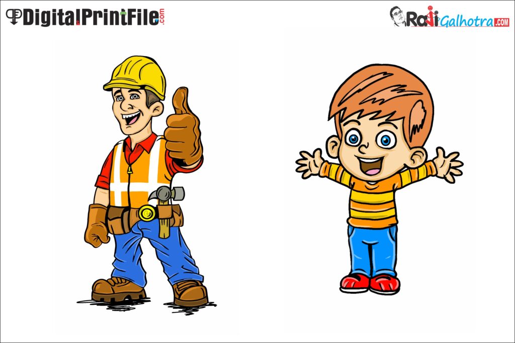 Cartoon Mascot Digital Hand Drawing Archives - Digital Print File
