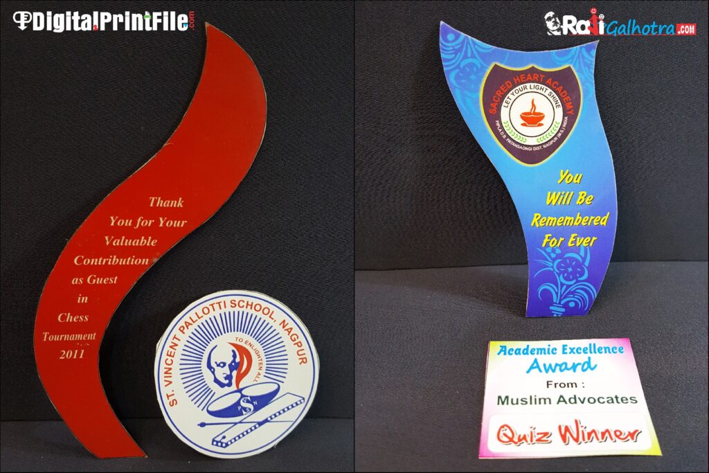 Trophy Sticker Designing - Digital Print File