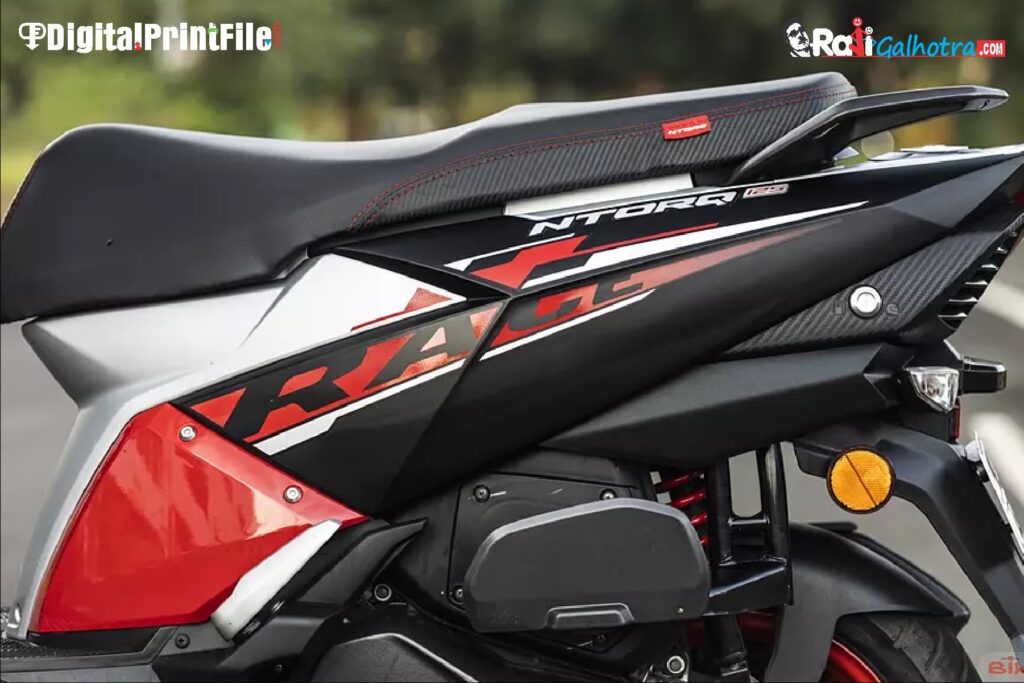 Two Wheeler Customized Body Graphics Designing - Digital Print File