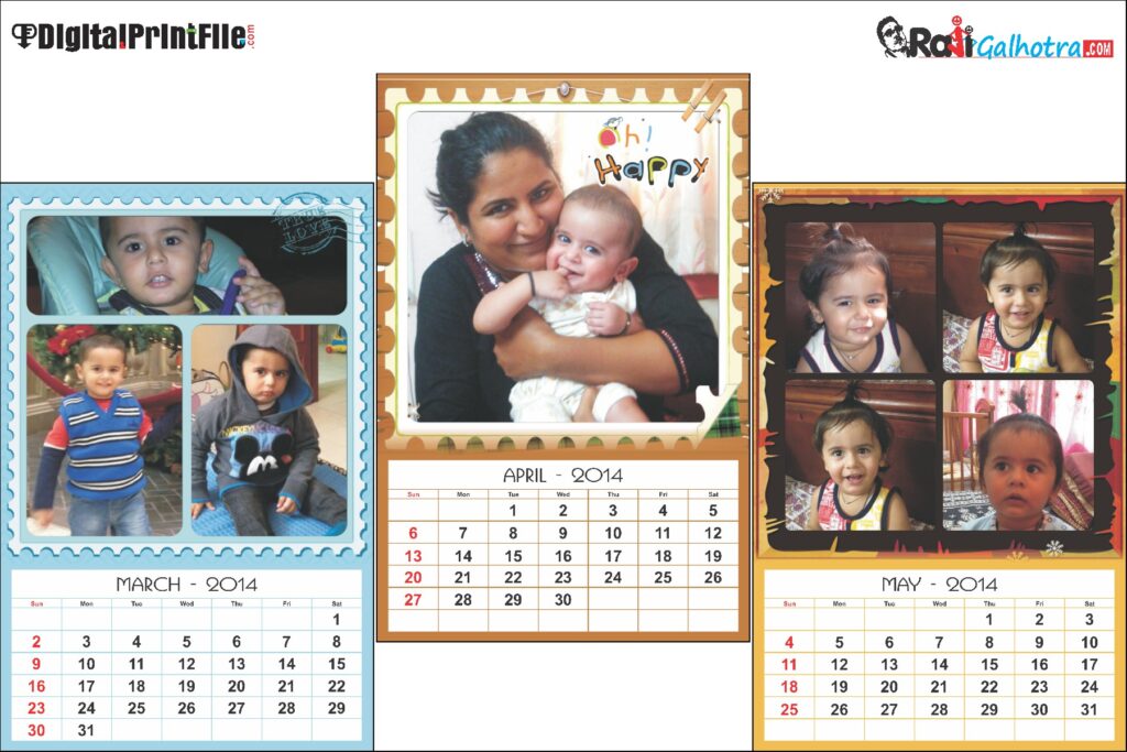 Wall Calendar Designing - Digital Print File