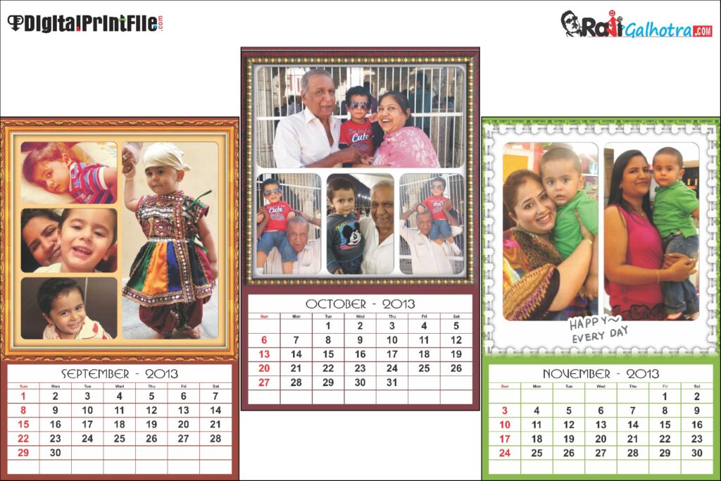 Wall Calendar Designing - Digital Print File